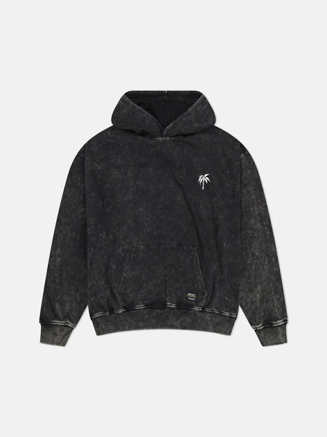 DROPPED SHOULDER HOODIE ENZYME WASH PALM LOGO – WeSC - UK/EU